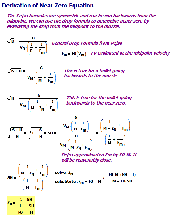 Derivation of Pejsa Point-Blank Range Formula | Math Encounters Blog