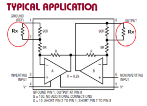 Instrumentation Amplifier Gain Adjustment | Math Encounters Blog