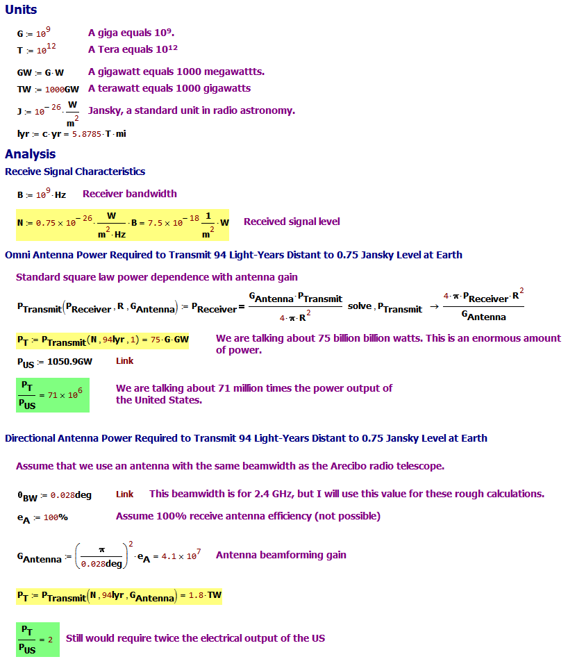 Interstellar Radio Communication Misfire | Math Encounters Blog