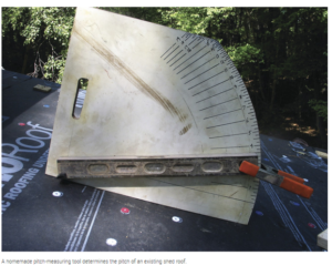 Homemade Roof Pitch Protractor | Math Encounters Blog